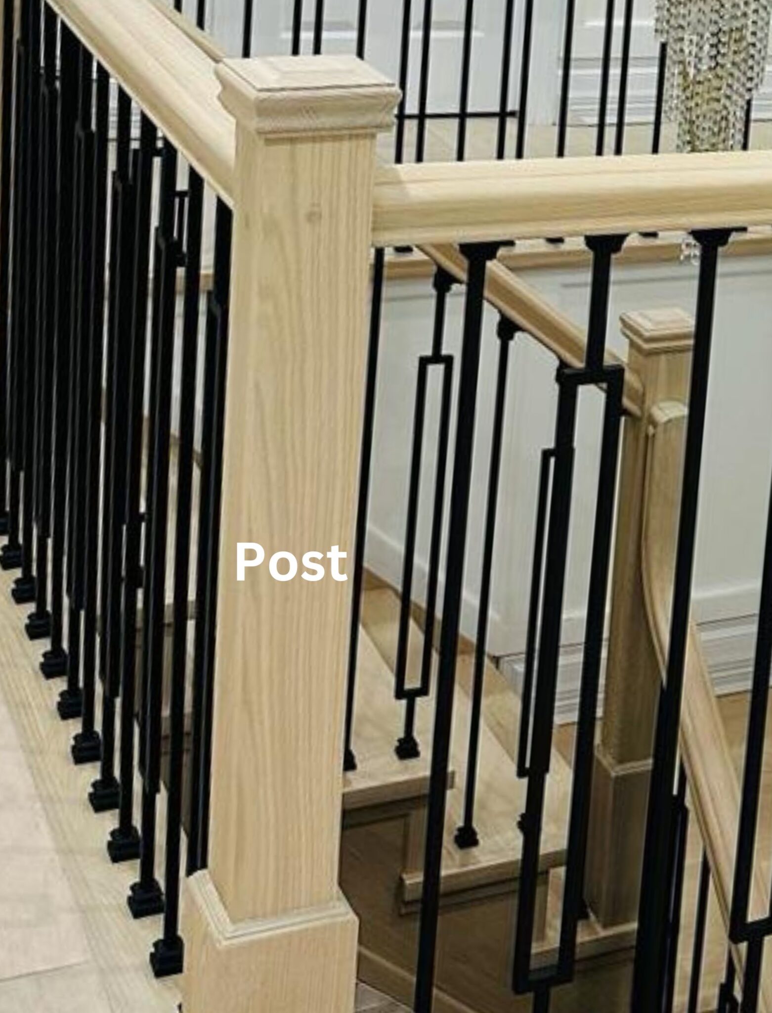 Premium Hardwood Stair Post – Elegant Support and Design for Your ...